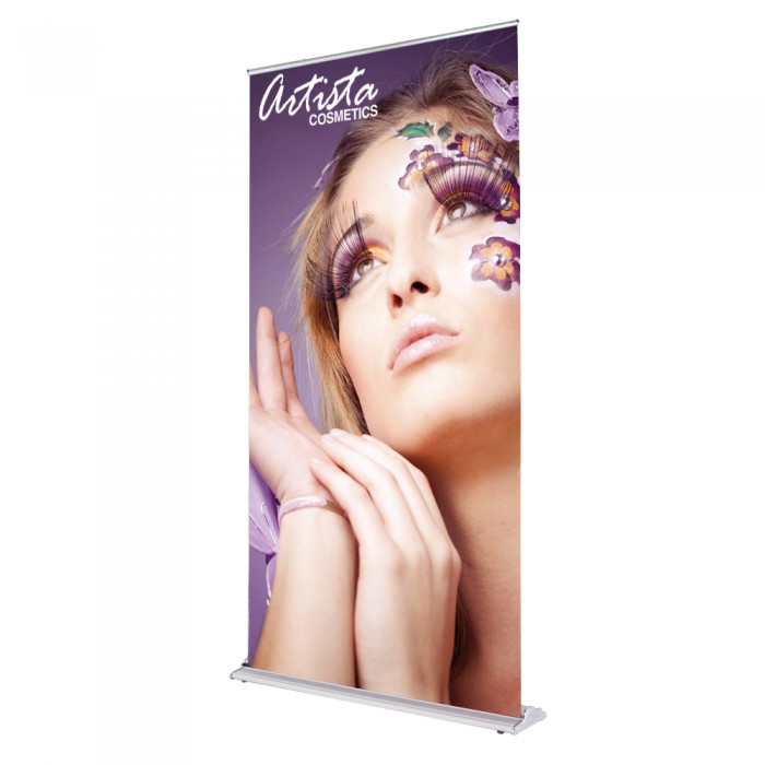 Retractable Banner Stands SilverStep 48x92 | Pop up Trade Show Banner Stand